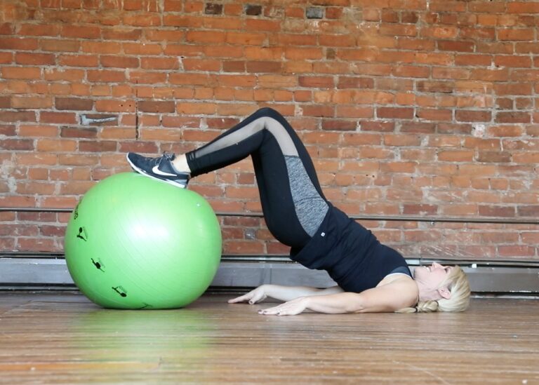 Smart Stability Ball Hip Bridge - Prism Fitness