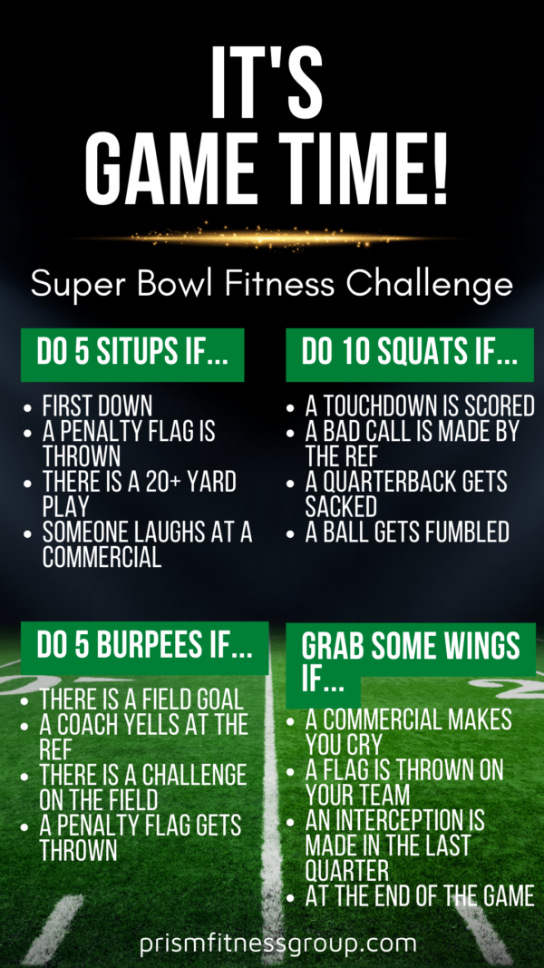 A Super Bowl Fitness Challenge to Get You in the Game - Prism Fitness